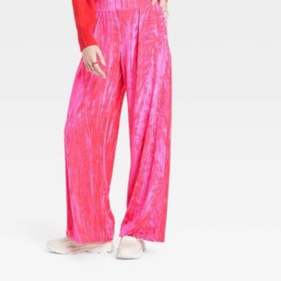 a new day | Pants & Jumpsuits | Nwt A New Day Womens Pink Velvet Mid ...